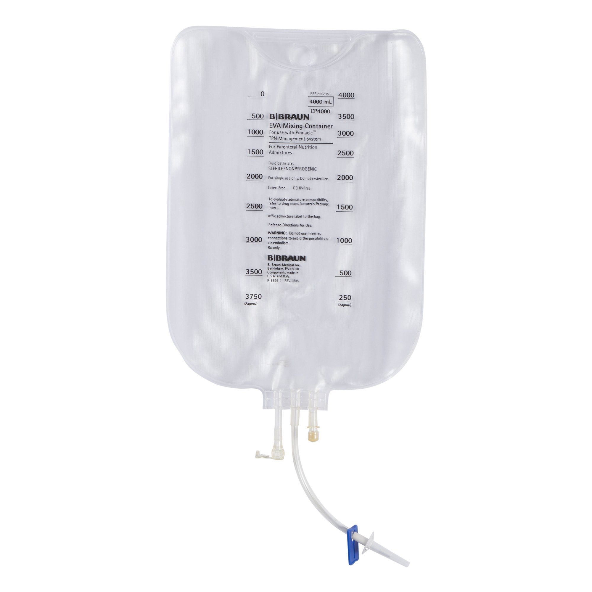 EVA Empty Bag Pinnacle 3-in-1 4000 mL | SurgiMac Dental District ...