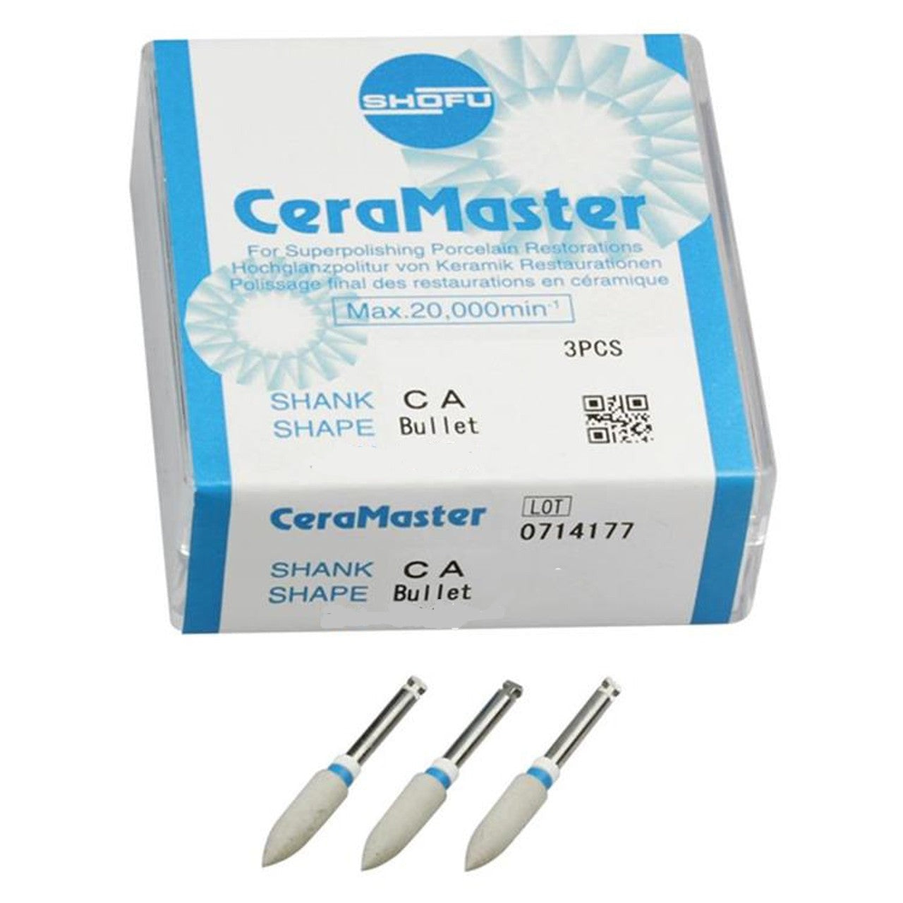 CeraMaster Coarse, Mini-Point, ISO #030, FG, 3/pk | SurgiMac Dental District Medical Supply