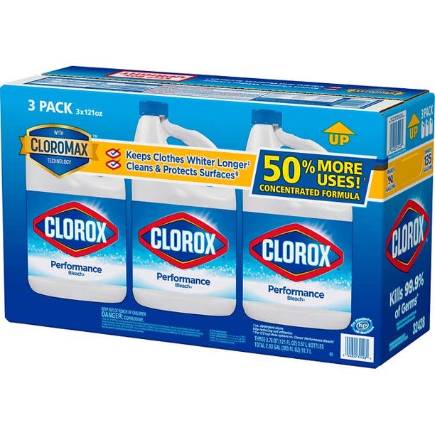 Clorox Performance Bleach, 121 Oz, Pack of 3 | SurgiMac Dental District ...
