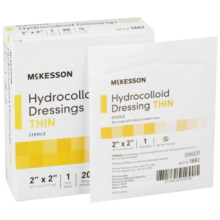 Hydrocolloid Dressing McKesson Square Sterile | SurgiMac Dental ...